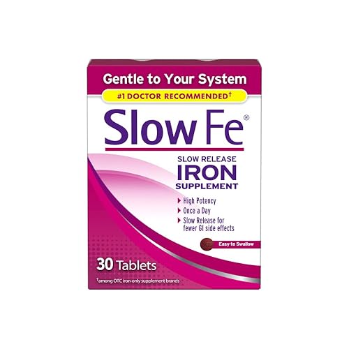Slow Fe Iron Supplement Tablets for Iron Deficiency, 30 Count (Pack of ...