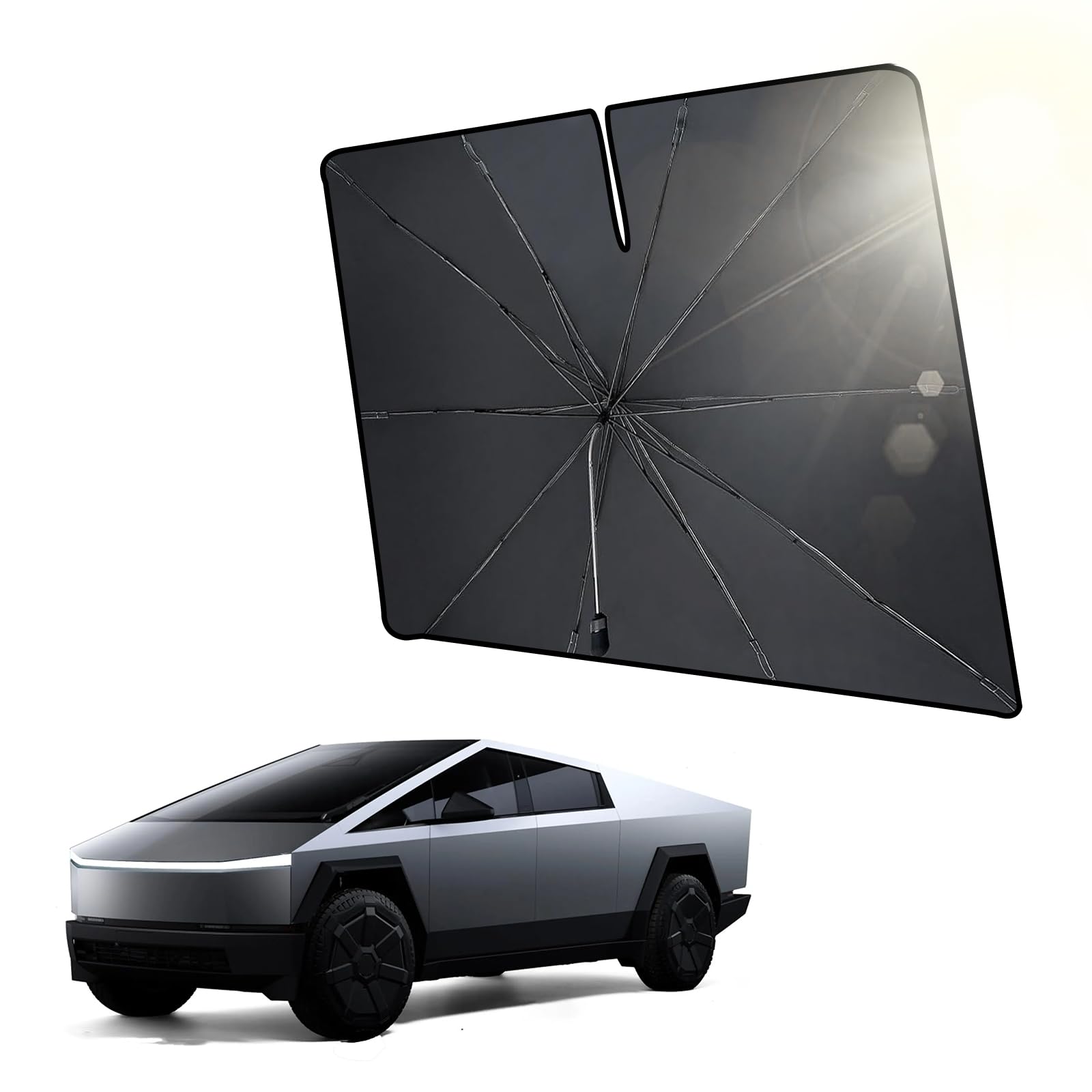 for Cybertruck Windshield Sun Shade - 2024 Tesla Cybertruck Sunshade UV ...