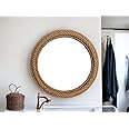 Amazon.com: WoodAlley Nautical Round Rope Mirror Twisted Rope Home ...