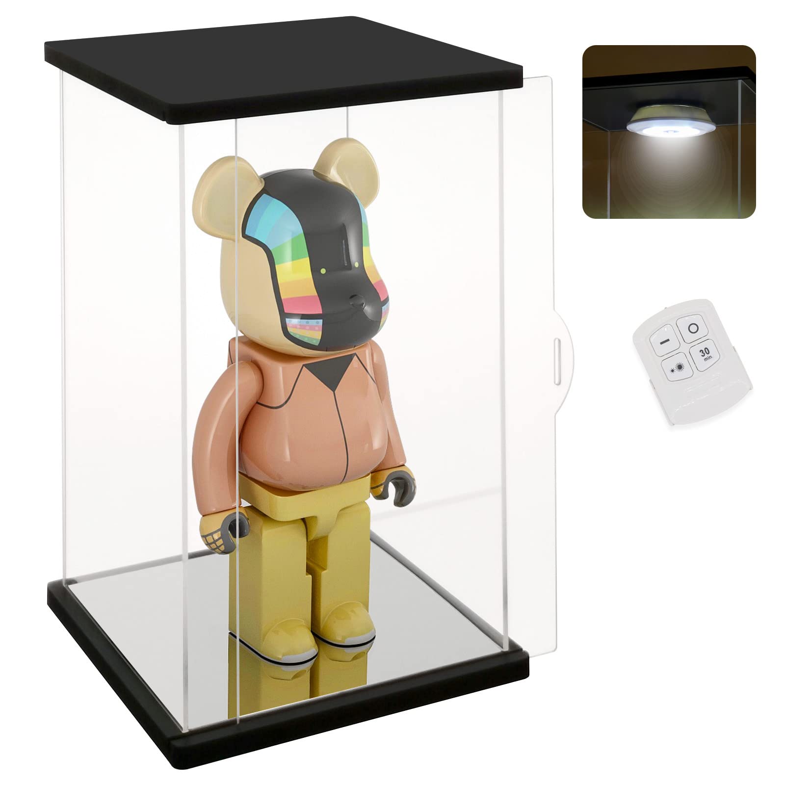 Mua NONEMEY Clear Acrylic Display Case with Remote Control Light for ...