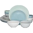 Amazon.com | Sango Siterra Artist's Blend 16-Piece Stoneware Dinnerware ...