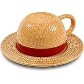 Amazon.com: Koelin Anime One Piece Coffee Mugs Sabo Ace Hat Mug Set ...