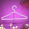 Amazon.com: Neon LED Clothes Hanger Display Stand, USB Powered, Night ...