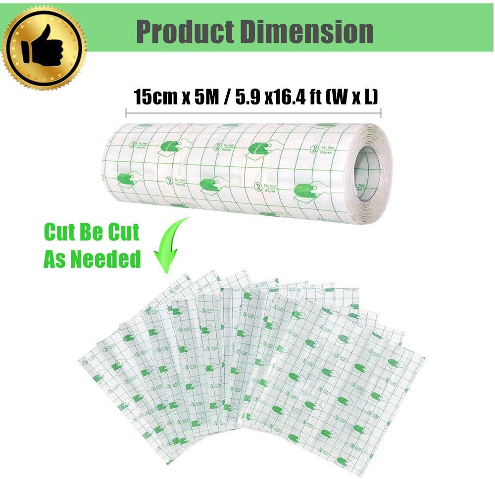 Waterproof Tattoo Bandage Roll, Transparent Adhesive Wound Dressing ...