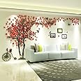 Amazon.com: Acrylic 3D Tree Wall Stickers Wall Decal Easy to Install ...