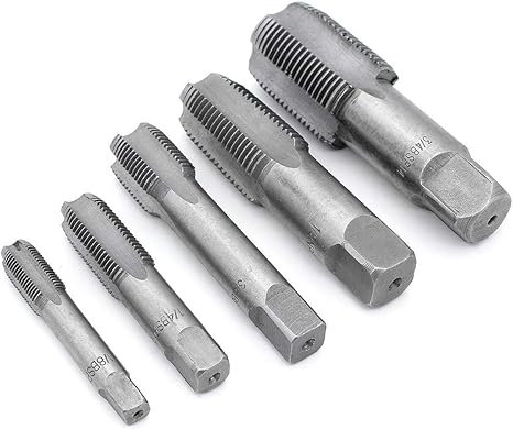 Yuhtech 5 Pcs Maschi a Scanalature Diritte per Filettare Kit ...