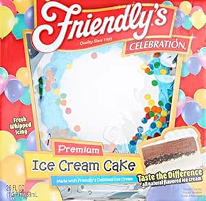Amazon.com: Friendly's, Ice Cream Cake, Premium Vanilla and Chocolate ...
