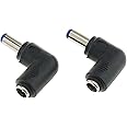 Amazon.com: E-outstanding Right Angle Power Jack 2PCS 90 Degree Angle 5 ...