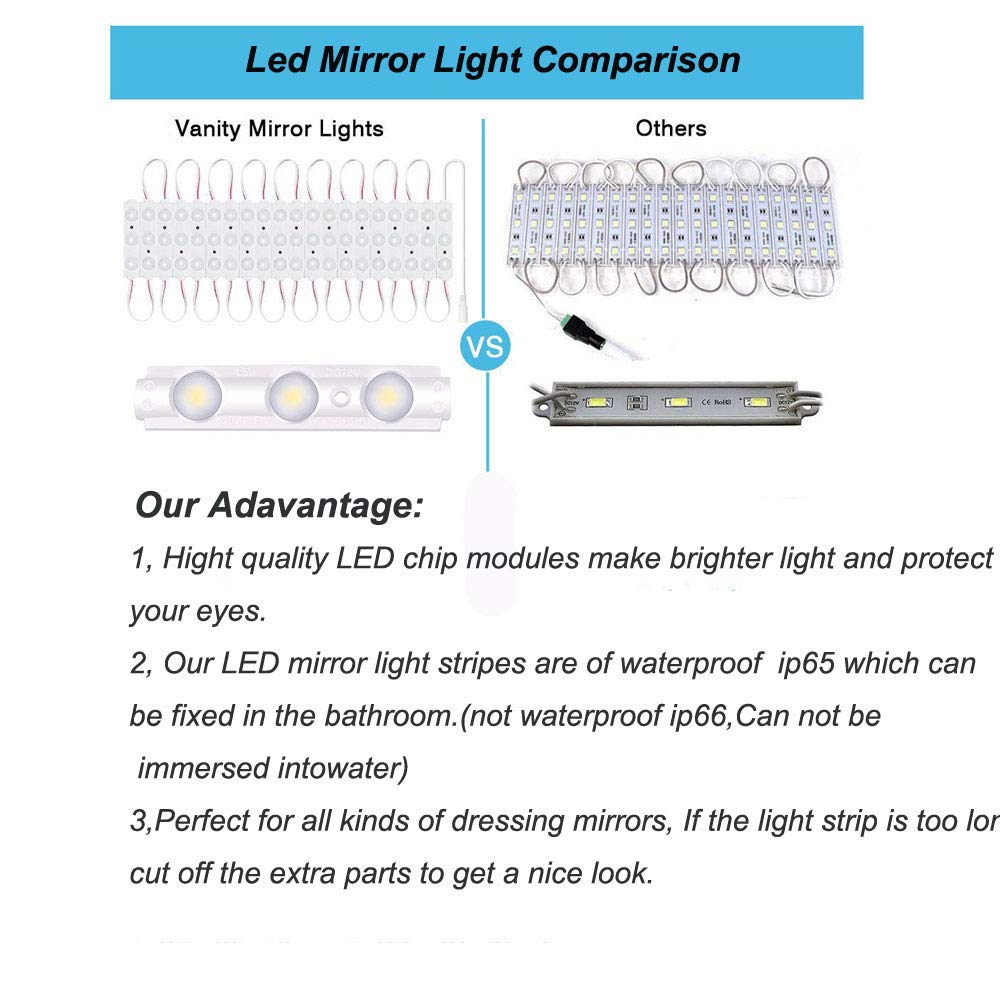 Mua Led Vanity Mirror Lights, Hollywood Style Vanity Make Up Light ...
