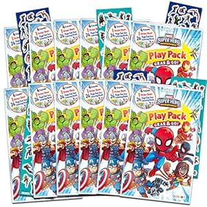 Amazon.com: Marvel Super Hero Adventures Party Favors Pack ~ Bundle of ...