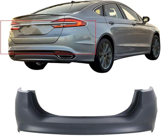 Amazon.com: NEW Primered - Rear Bumper Cover Replacement For 2013-2018 ...