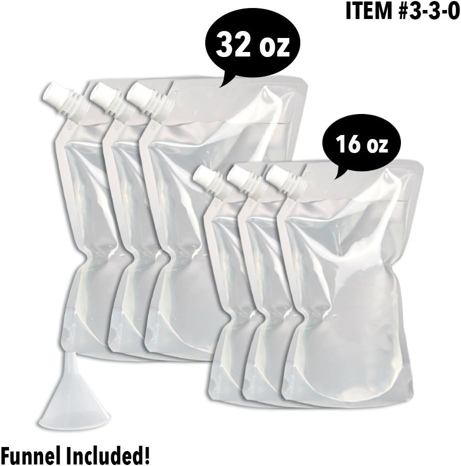 Amazon.com | Concealable And Reusable Cruise Flask Kit - Sneak Alcohol ...