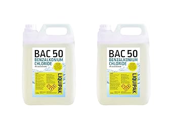 BAC 50 Benzalkonium Chloride Concentrated Algaecide Bactericide ...