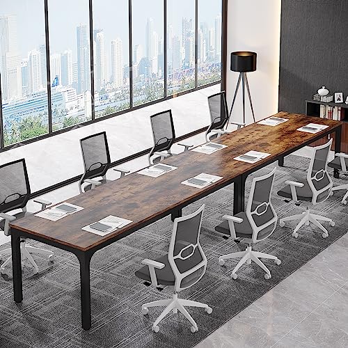 Tribesigns 13FT Conference Table,Large Rectangle Meeting Seminar Table ...