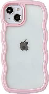 Amazon.com: Caseative Cute Curly Wave Shape Shockproof Soft Compatible with iPhone Case for ...