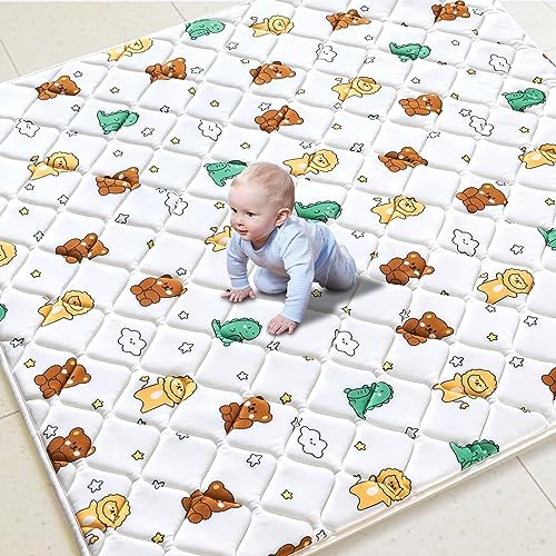 Premium Foam Baby Play Mat 79" x 59", Large & Thick Baby Mat for Floor ...