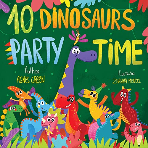 10 Dinosaurs Party Time: Funny Dinosaur Book With Seek & Find Activity ...