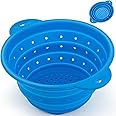 Amazon.com: Yqlinnn Collapsible Colander, Food Grade Silicone Kitchen ...
