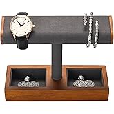Amazon.com: Oirlv Solid Wood Watch Stand T-bar Watch Holder Organizer ...