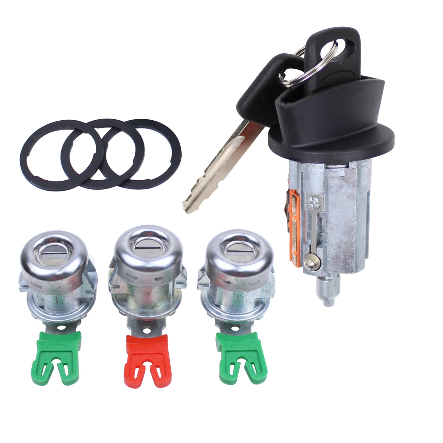 MOTOKU Ignition Switch and Door Lock Cylinder Tailgate Lock Kit for ...