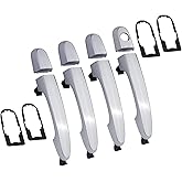 Amazon.com: APPERFiT Exterior Door Handle Chrome w/Gasket Pad ...