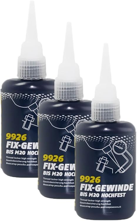 3X MANNOL 9926 Fix-Gewinde Hochfest Schraubenkleber 50ml: Amazon.de: Auto