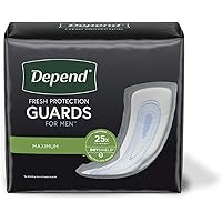 Amazon.com: Depend Men Guards Maximum Absorbency - 52 Ea, Pack of 2 (3 ...