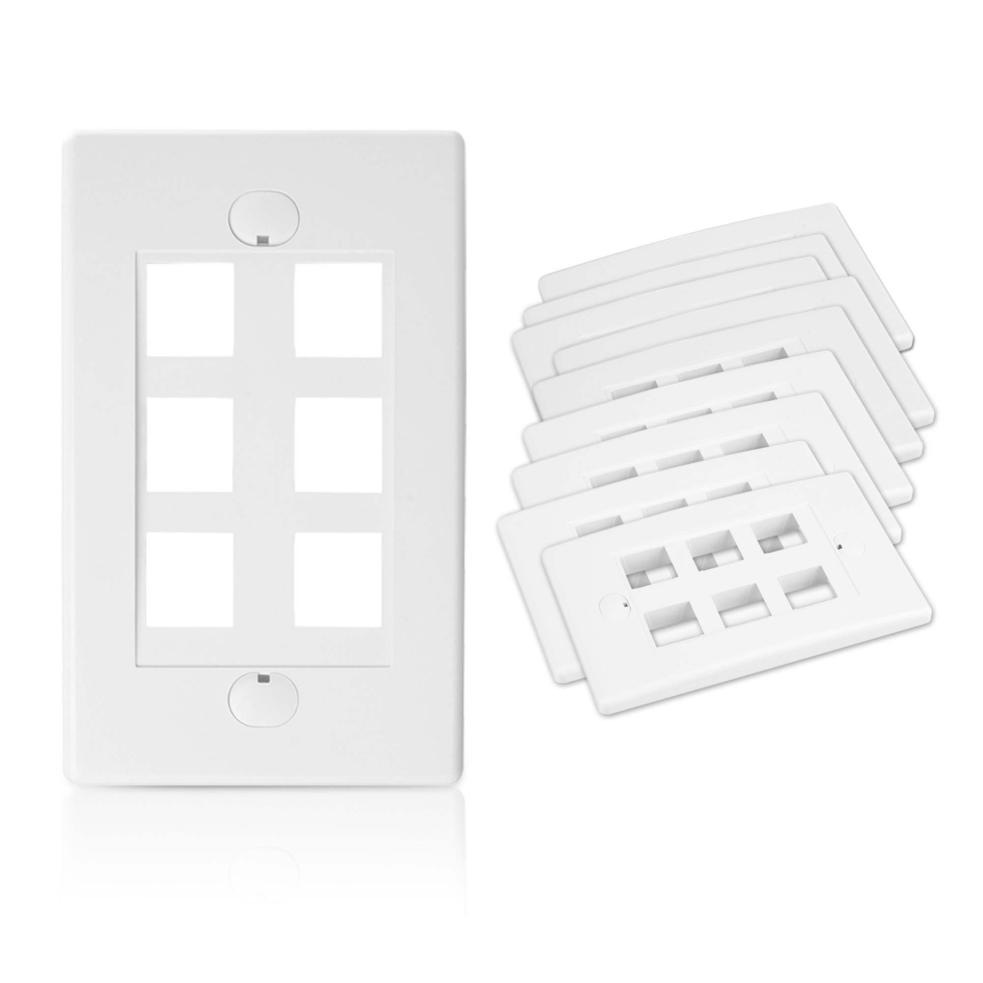 Silicone Shoulder Pads Cable Matters 10-Pack Cat6 Keystone Couplers ...