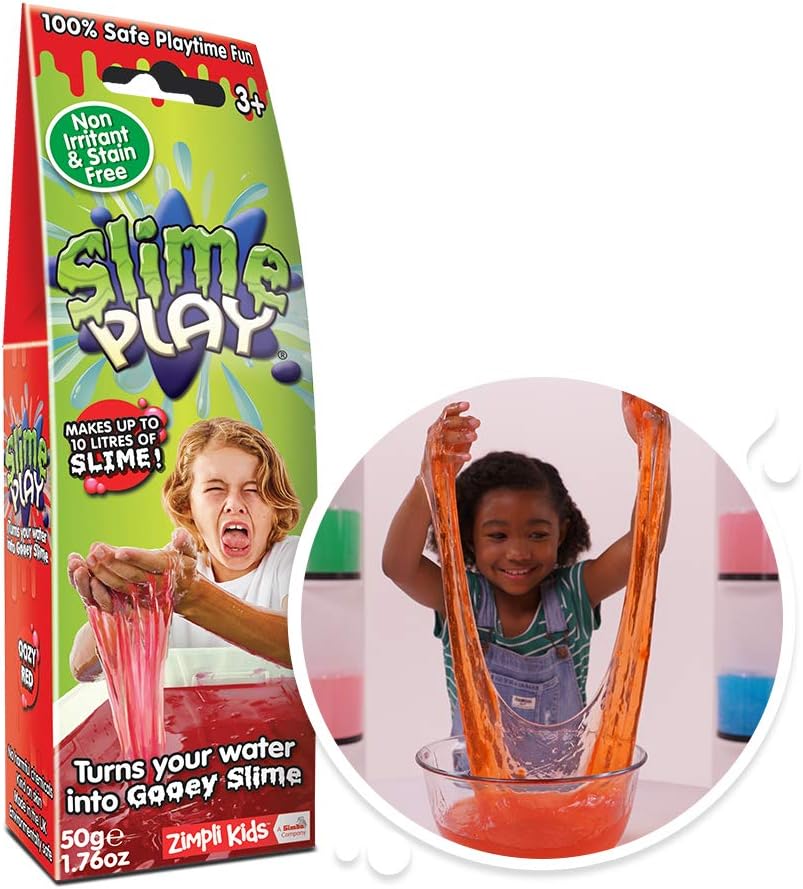 Slime Play Red, Makes up to 10 Litres of Slime, Children’s Sensory & Messy Play Toy! Certified ...