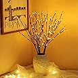 EAMBRITE 3PK 76cm Decorative Twig Branch Lights Garden Stake Lights ...