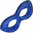 Amazon.com: Vibrant Blue Plastic Superhero Mask (2.78" x 8 .25") 1 Pc ...