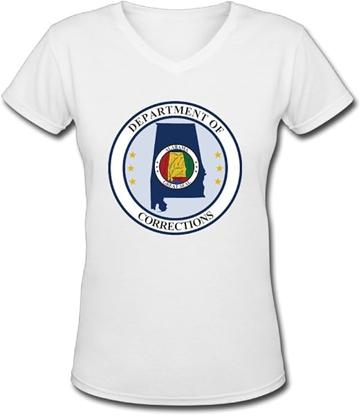 Amazon.com: Women Alabama Great Seal Department Of Corrections Logo V ...