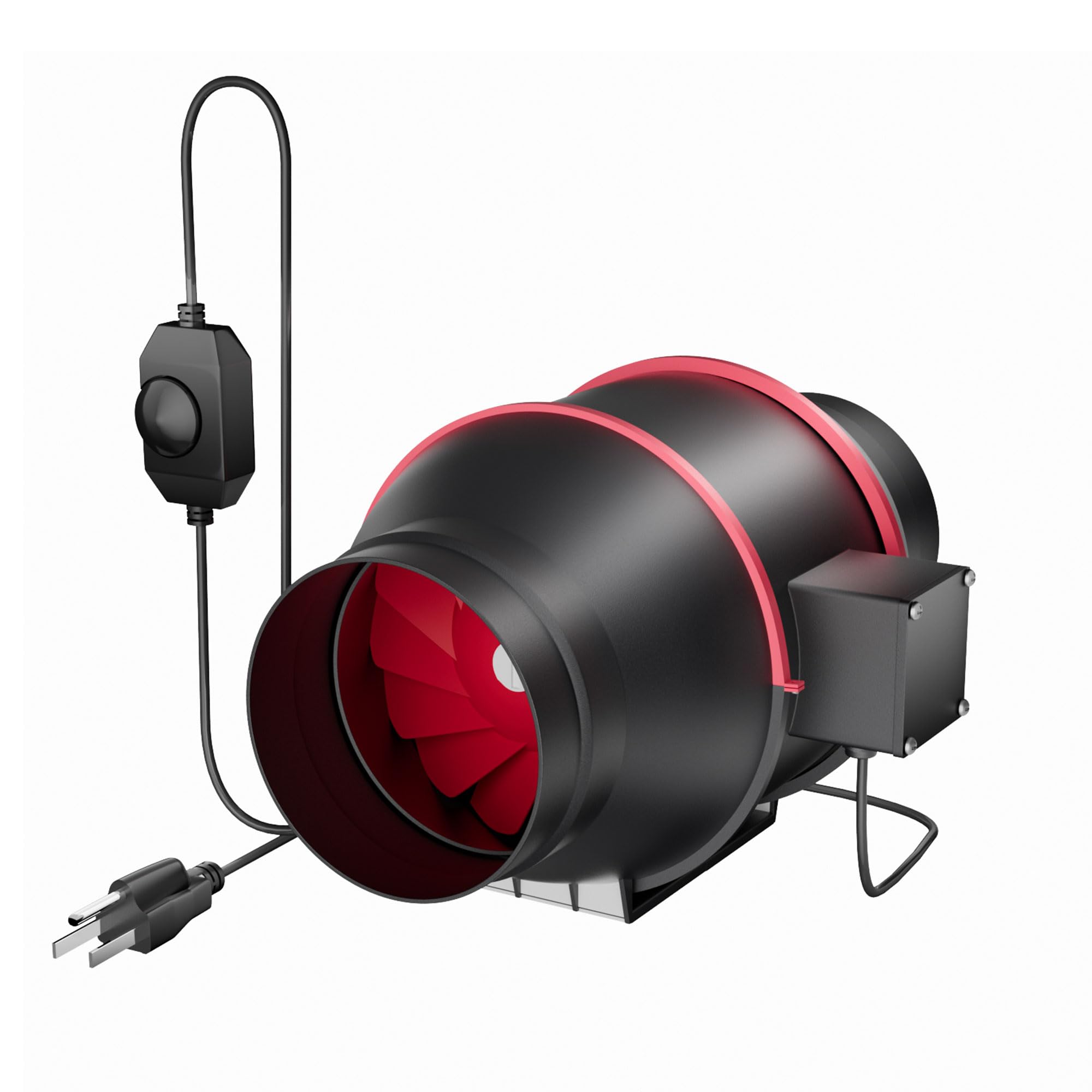 ONNAO Inline Duct Fan 6 Inch 390 CFM with Variable Speed Controller ...