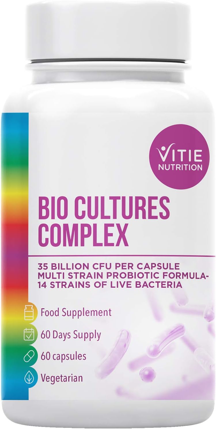 Bio Cultures Complex – 35 Billion CFU with 14 Bacteria Strains per ...