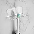 Amazon.com: Self Adhesive Toothbrush Holders Wall Mounted, 3 Slots ...