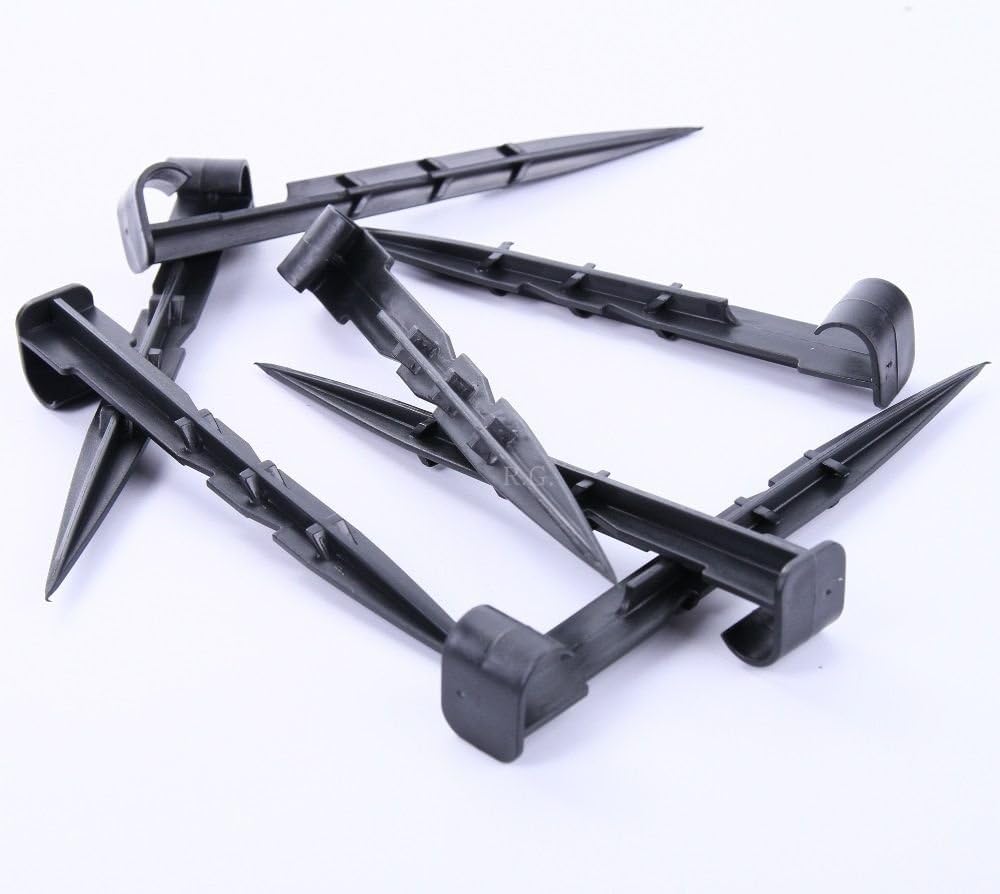 Erdanker Rohrhaltegabel Erdnägel Bodenanker Erdspieße für Tropfrohr ...