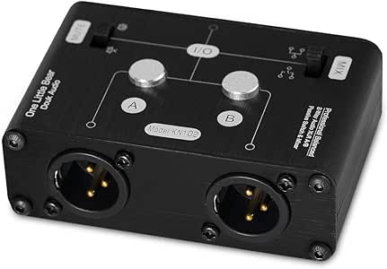 Amazon.com: 2 Way XLR Balanced Stereo Audio Switcher Passive A/B Mini ...