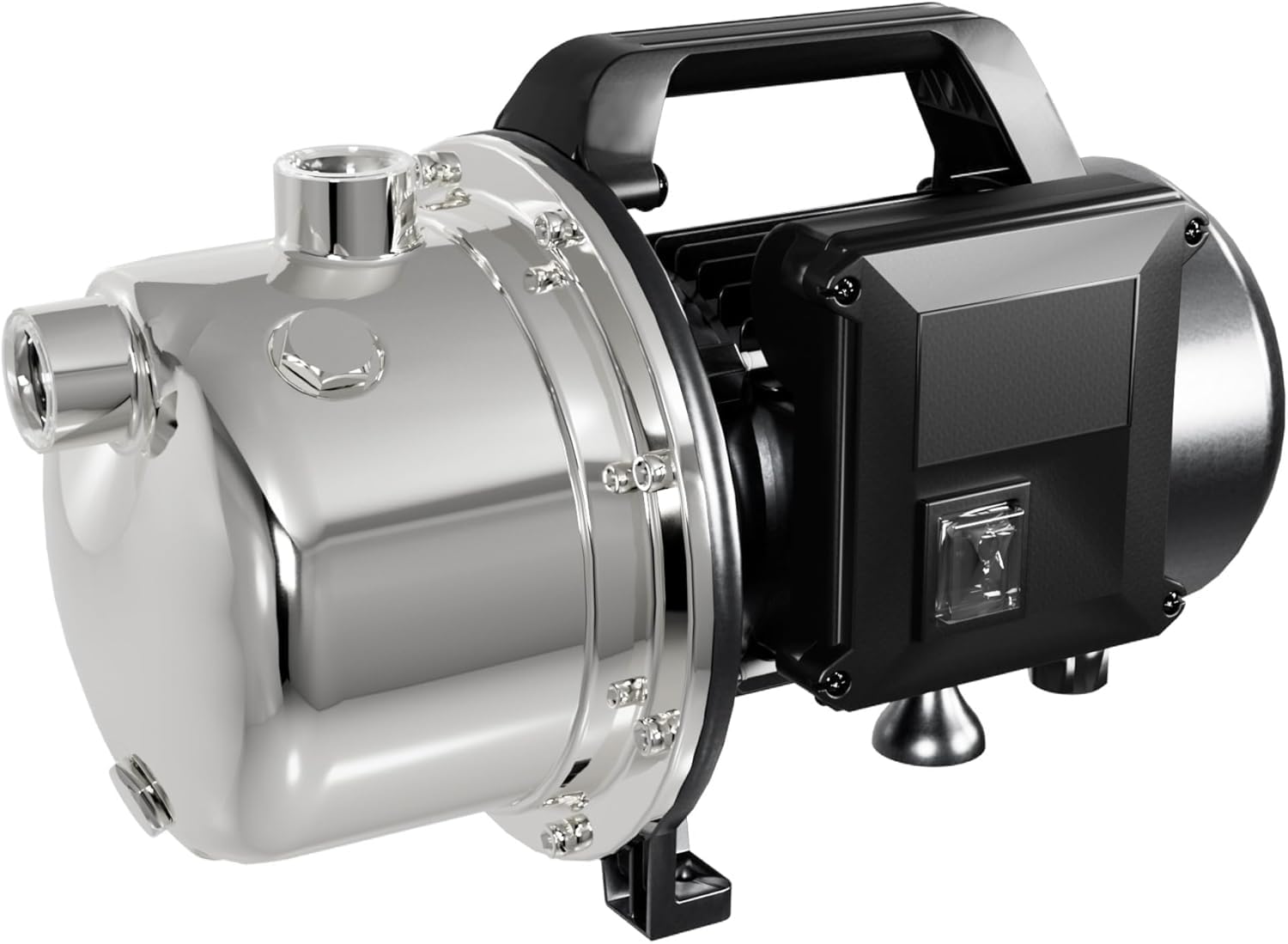 Lanchez 1 HP Portable Shallow Well Pump Garden Pump, 1294 GPH Stainless ...