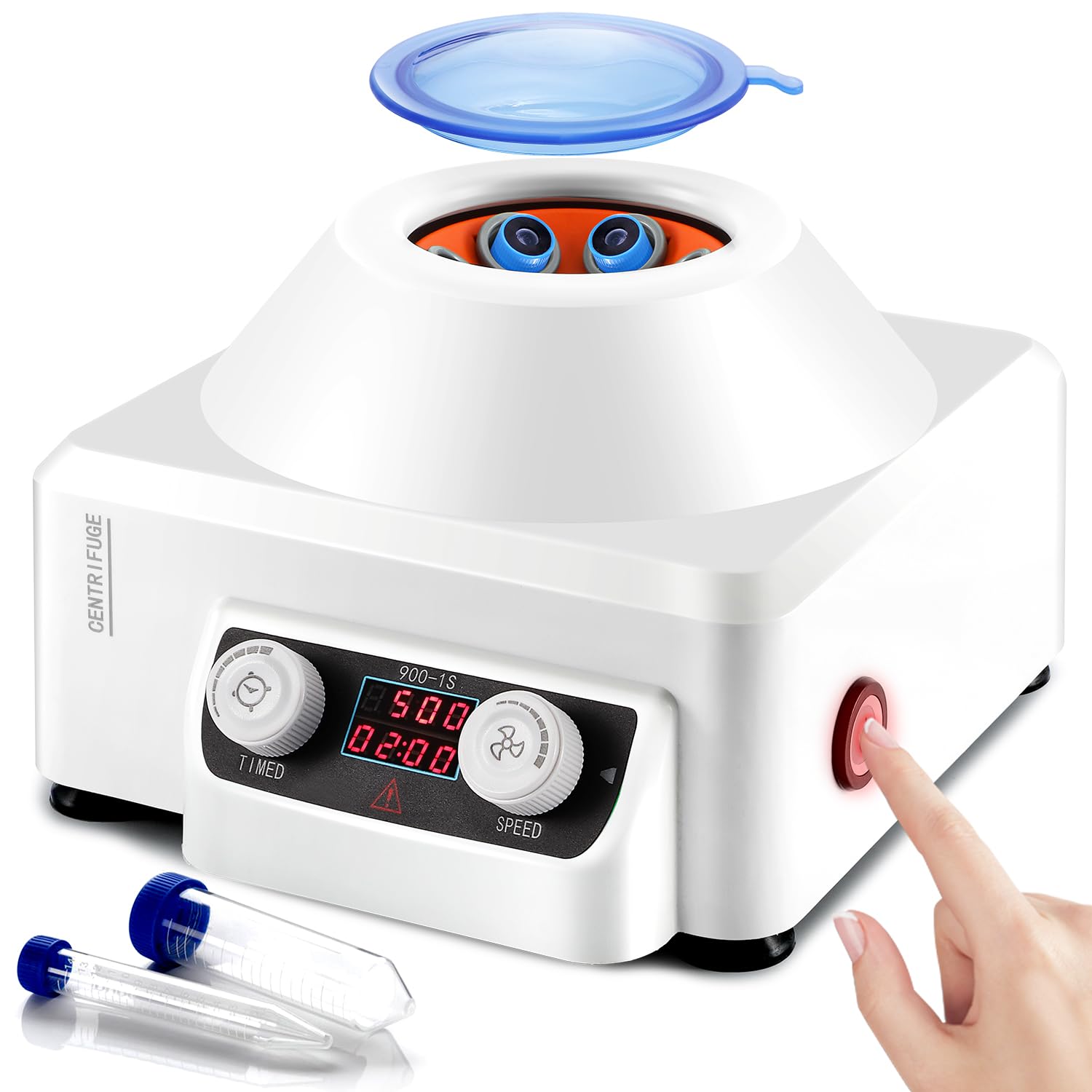 Mxmoonant Centrifuge Machine LCD Display Digital Desktop Electric Centrifuges, with Time & Speed ...