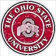 Amazon.com: Ohio State Collegiate Embossed Vanity Metal Circular Sign ...