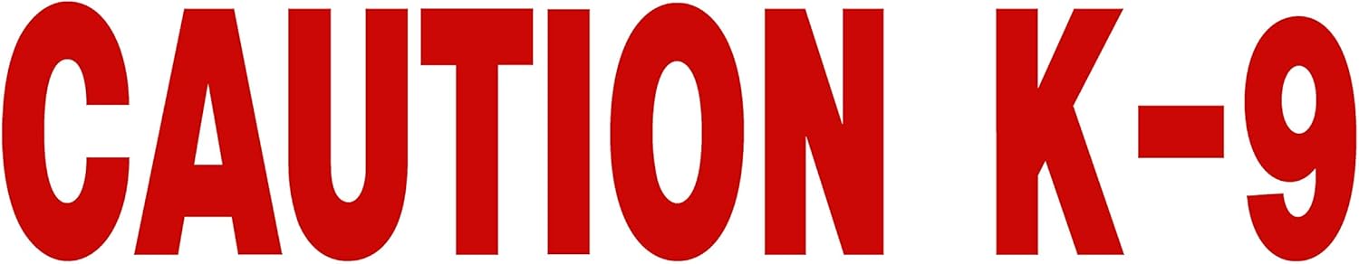 Amazon.com: Designer Signs Caution K-9 Reflective Decals and Magnets ...