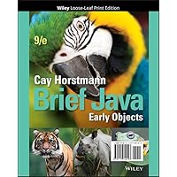 Brief Java: Early Objects: Horstmann, Cay S.: 9781119740193: Amazon.com ...