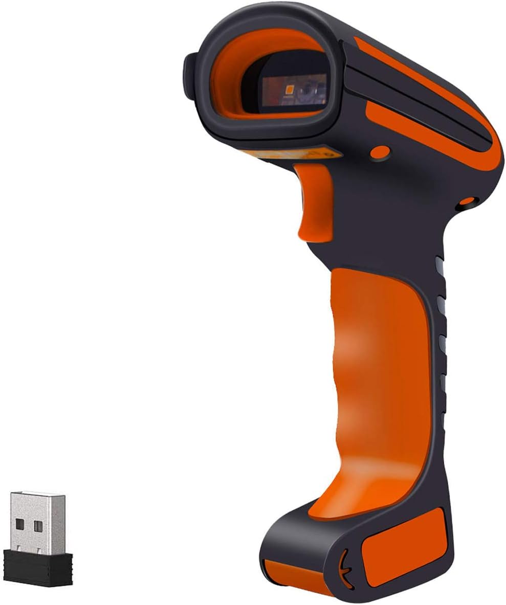 Alacrity 2D 1D QR Industrial Barcode Scanner with Stand,Bluetooth & 2 ...