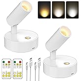 URTOM Wireless LED Spotlight Indoor with Remote Up Lights Indoor ...