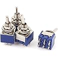 uxcell A15062200ux0651 2 Position 6Pins DPDT ON-Off Micro Mini Toggle ...