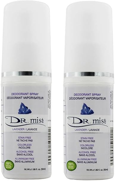 Amazon.com: Dr. Mist Lavender All Natural Spray Deodorant Mist With ...