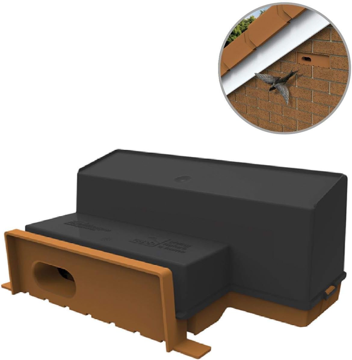 Swift Nesting Brick Box, Terracotta Breeding Bird House for Brick or ...