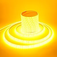 Amazon.com: EverBright Led Strip Lights Waterproof, Flexible Led Light Strips, Yellow Led Strip ...