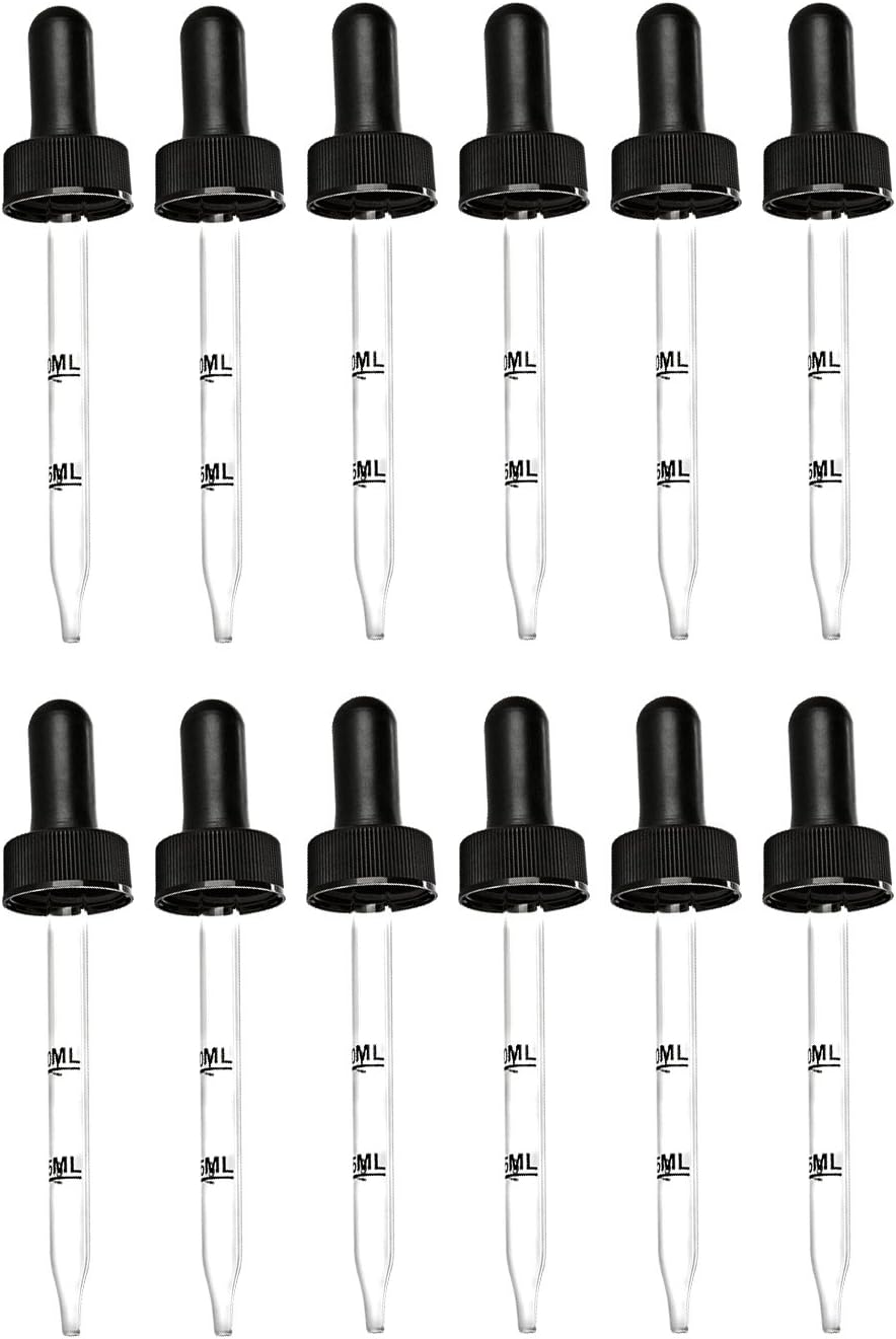 Amazon.com: Replacement Glass Droppers - Pack of 12 Calibrated Glass ...