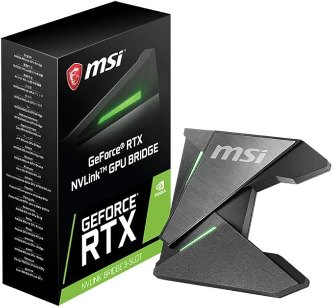 MSI GeForce RTX Nvlink 4 Slot Spacing SLI Bridge (GeForce RTX NVLink ...